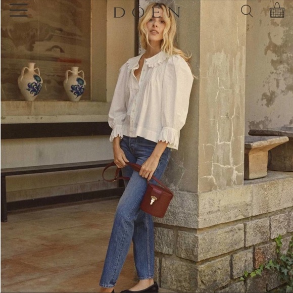 Doen | Bags | Doen Sylvie Dusty Rouge Red Leather Purse Crossbody Bag ...